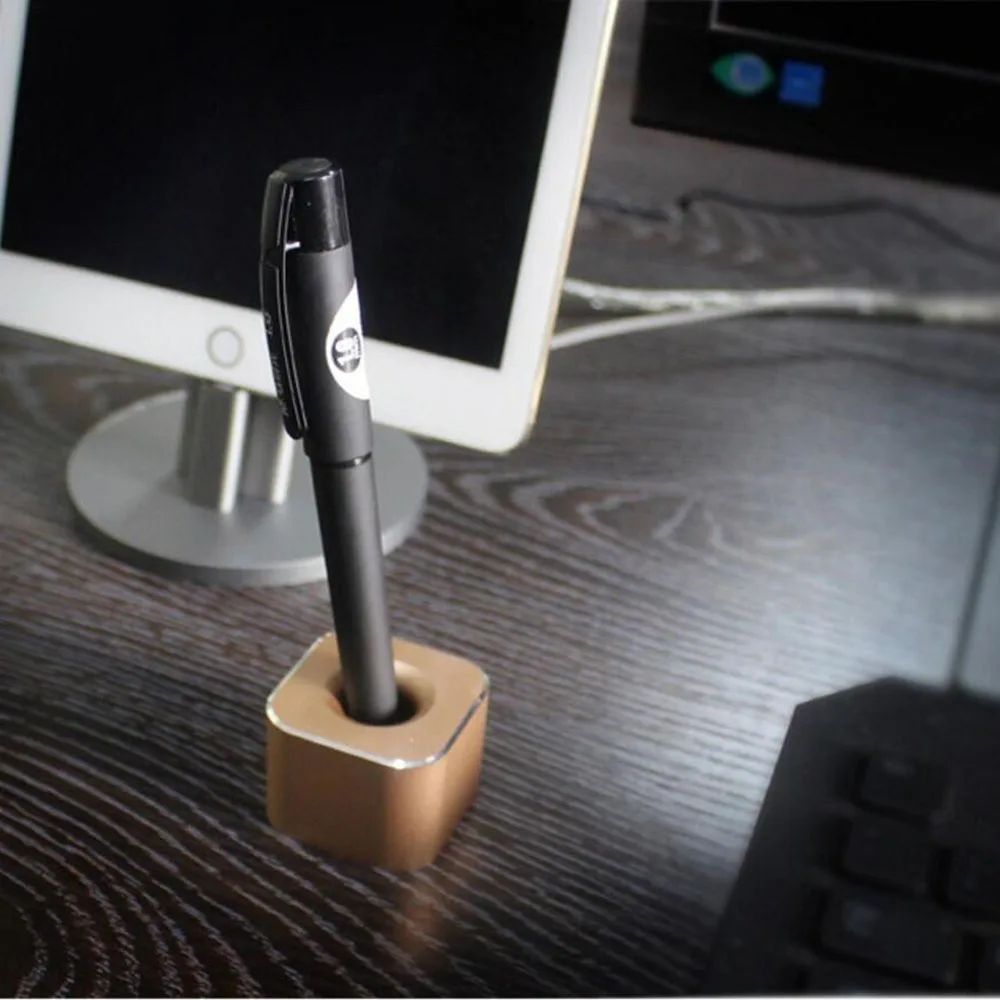 Office Desk Storage Organizer - Custom Aluminum Pen Stand