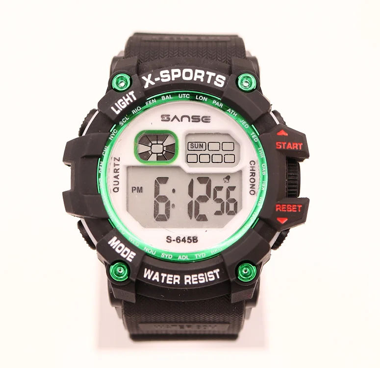SANSE S-645B Waterproof Digital Wrist Watch - Factory Price