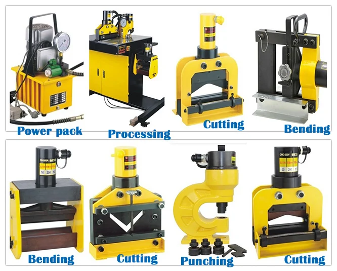 Double Action Hydraulic Hole Puncher Machine For Punching In Stainless ...