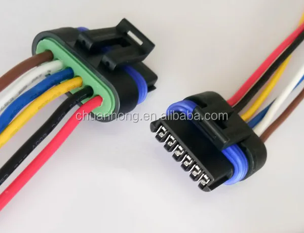 리셉터클 하우징 12162210 6 웨이 커넥터 피그 테일 배선 하네스 Gm 포드 도요타 - Buy Delphi 12162210 ...