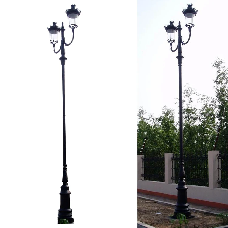 Cast Iron Antique Street Light Poles - Durable Garden and Park Lighting ...