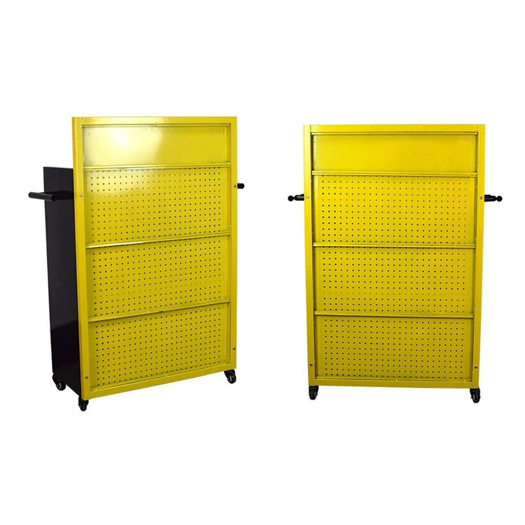 Nice 3 Shelves Movable Motor Lubricant Oil Exhibition Rack Wheeled ...