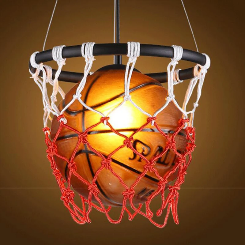 Industrial American Country Chandelier Ceiling Pendant Light Basketball ...