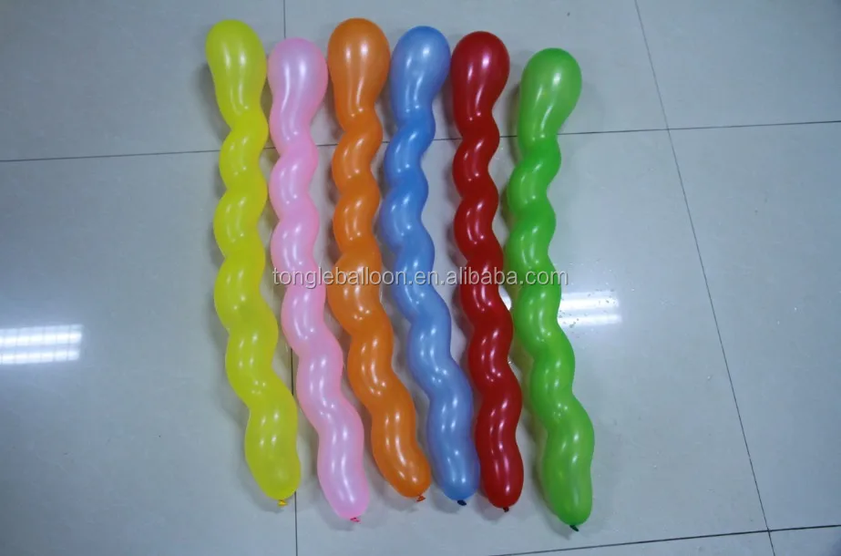 Happy Birthday Lighting Balloon Long Shape Latex Balloon/twist Balloons ...