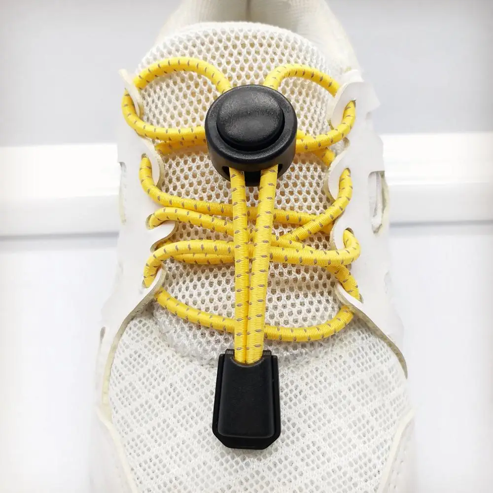 High Quality 3mm Color Reflective Lock Shoe Laces With Custom Logo ...