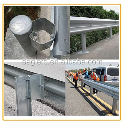 C Channel Guardrail Galvanized Steel Fence Posts - Buy Guardrail Post ...