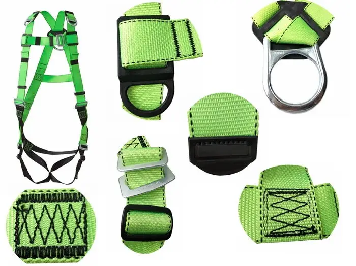 Construction Full Body Safety Harness with D-Stab Lock Chest Buckle ...