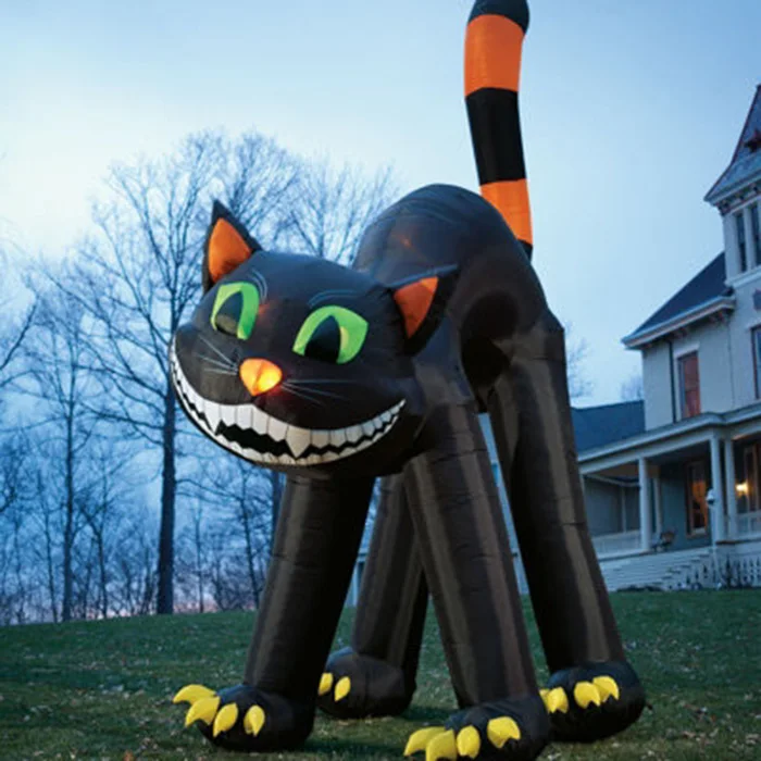 Inflatable Cat Model for Halloween - Animated Decorations