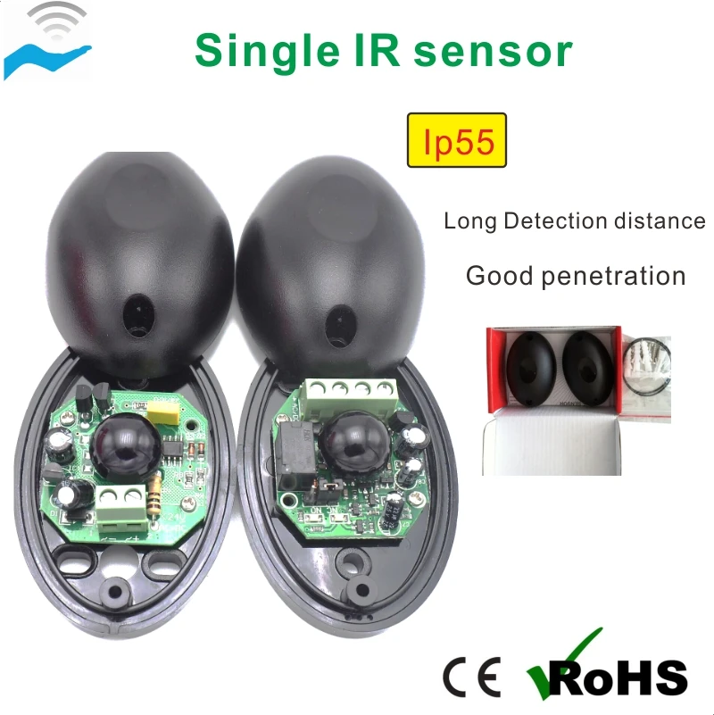 Half Egg Shape Single Beam Sensor 12/24v Infrared Barrier Detector ...