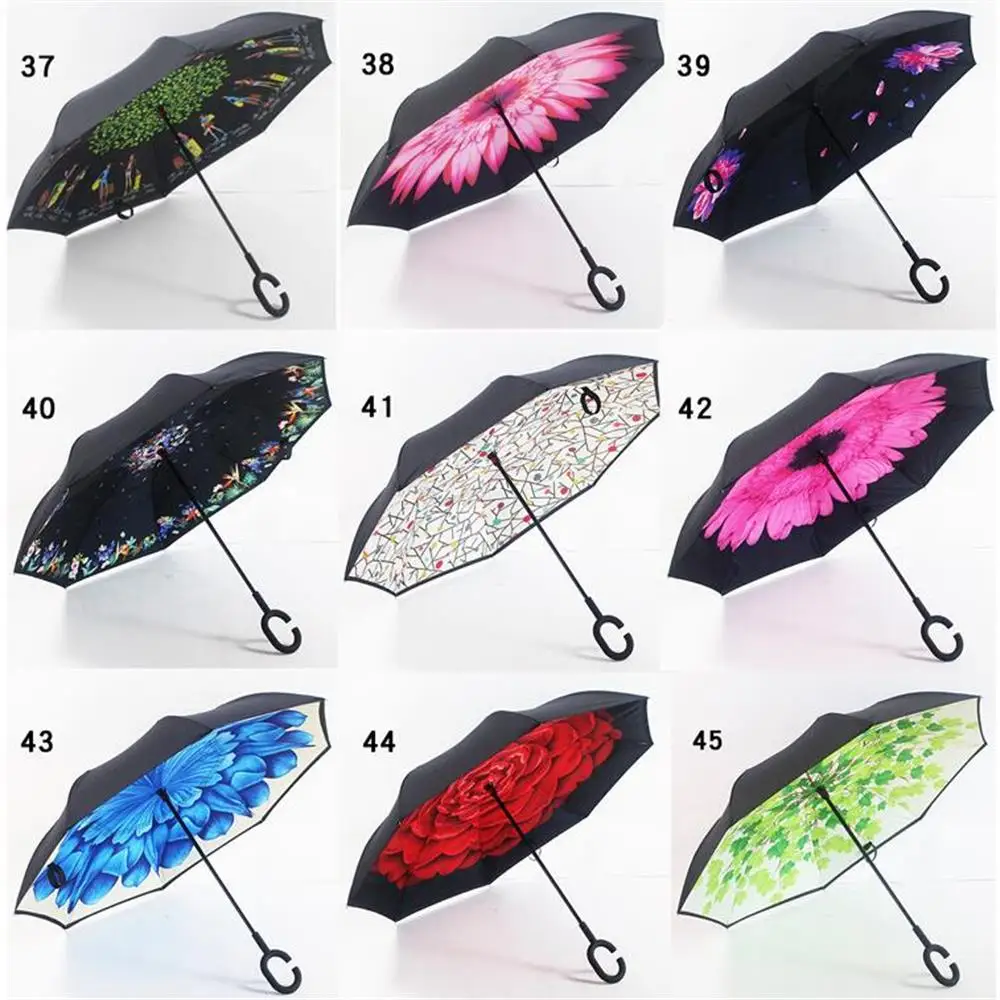 2018 Popular Fashion Inverted Reverse Umbrella Full Body Umbrella For ...