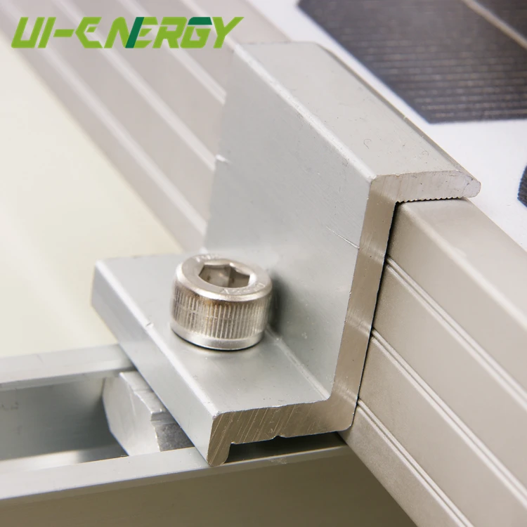 Black Solar Extruded Aluminum Mid Clamp Or End Clamp With Bolt And Nut ...