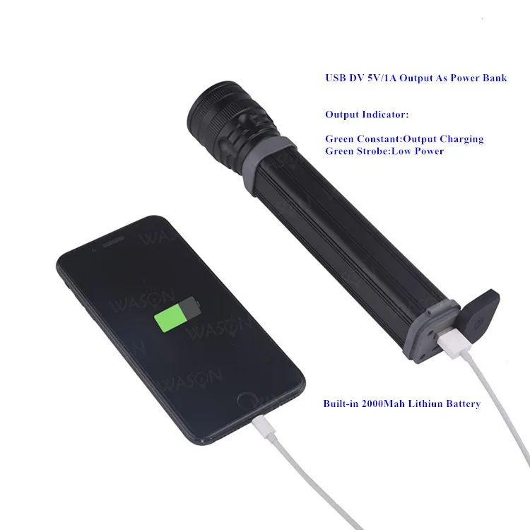 WASON Emergency Solar Flashlight - Bright, Zoomable, and Durable