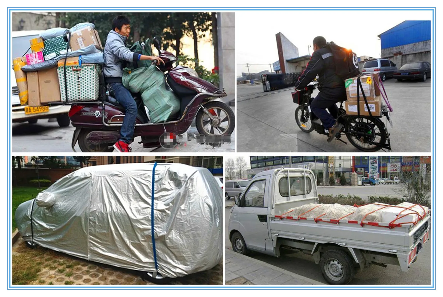 Black Bicycle Elastic Bungee Rope /elastic Bungee Cord With Plastic ...