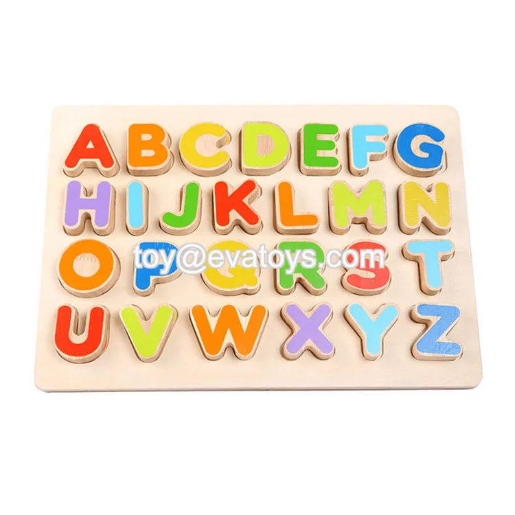 New Hottest Educational English Wooden Alphabet Letters Puzzle For ...
