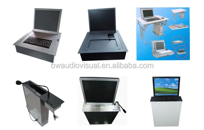 Big Conference Table Monitor Screen Pop Up System/electric Motorized ...