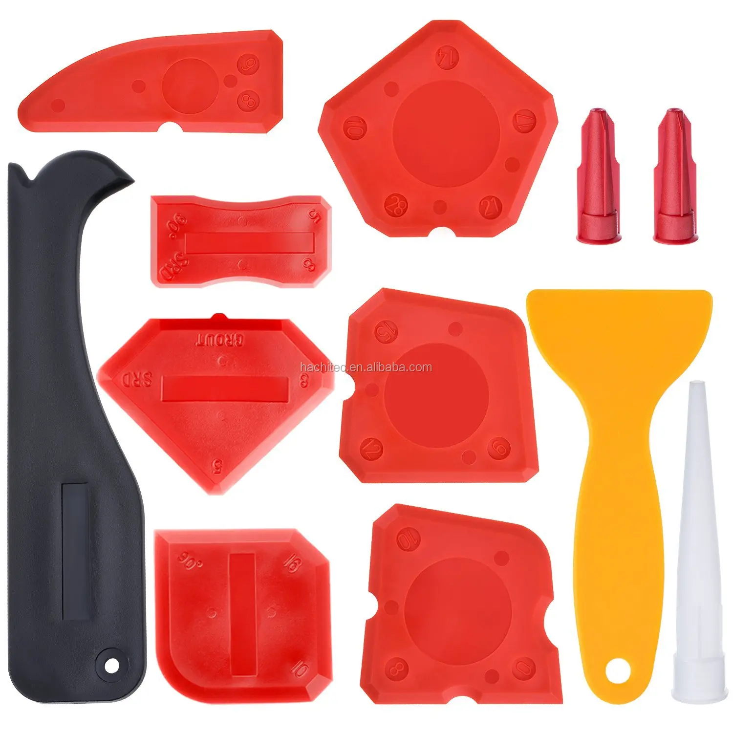 12 Pieces Caulking Tool Kit - Efficient Silicone Sealant Tools