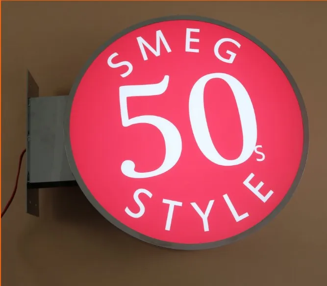 Acrylic Outdoor Rotating Round Double Side Signage - Buy Double Side ...