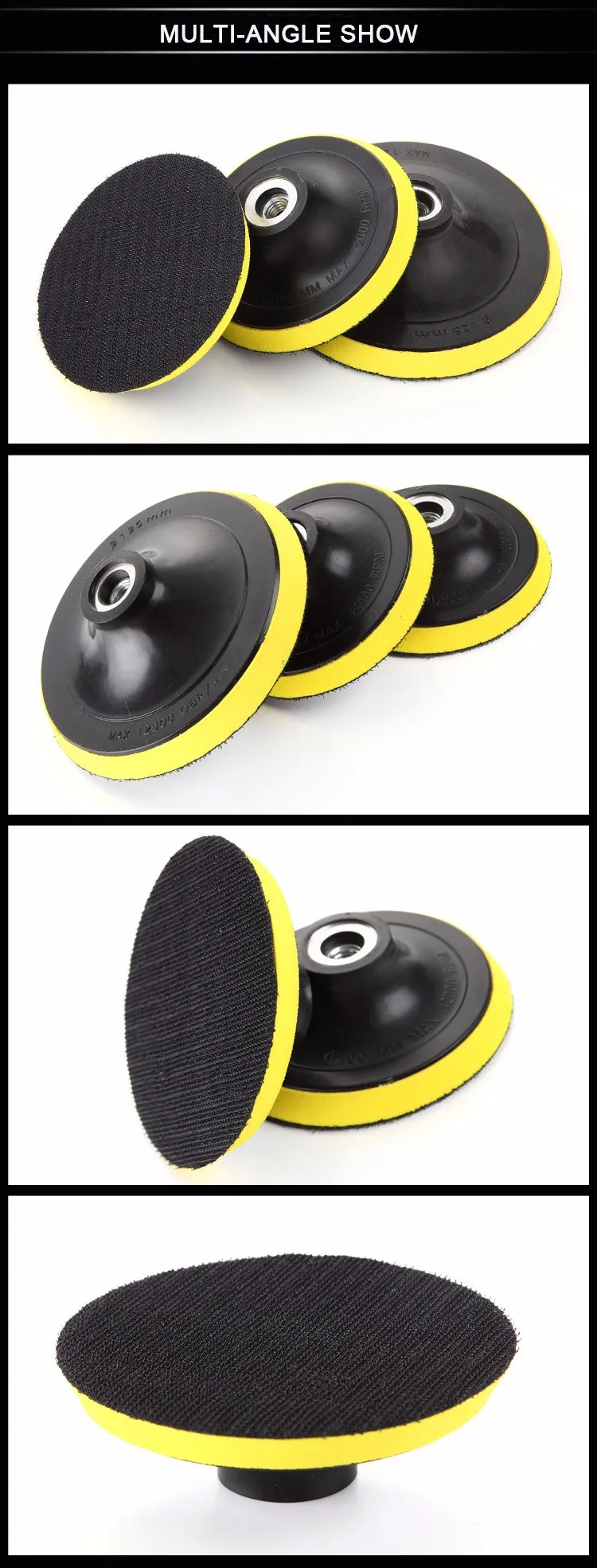 5" Backing Plate Polishing Buffing Pad Backer Plastic Backer Pads for ...