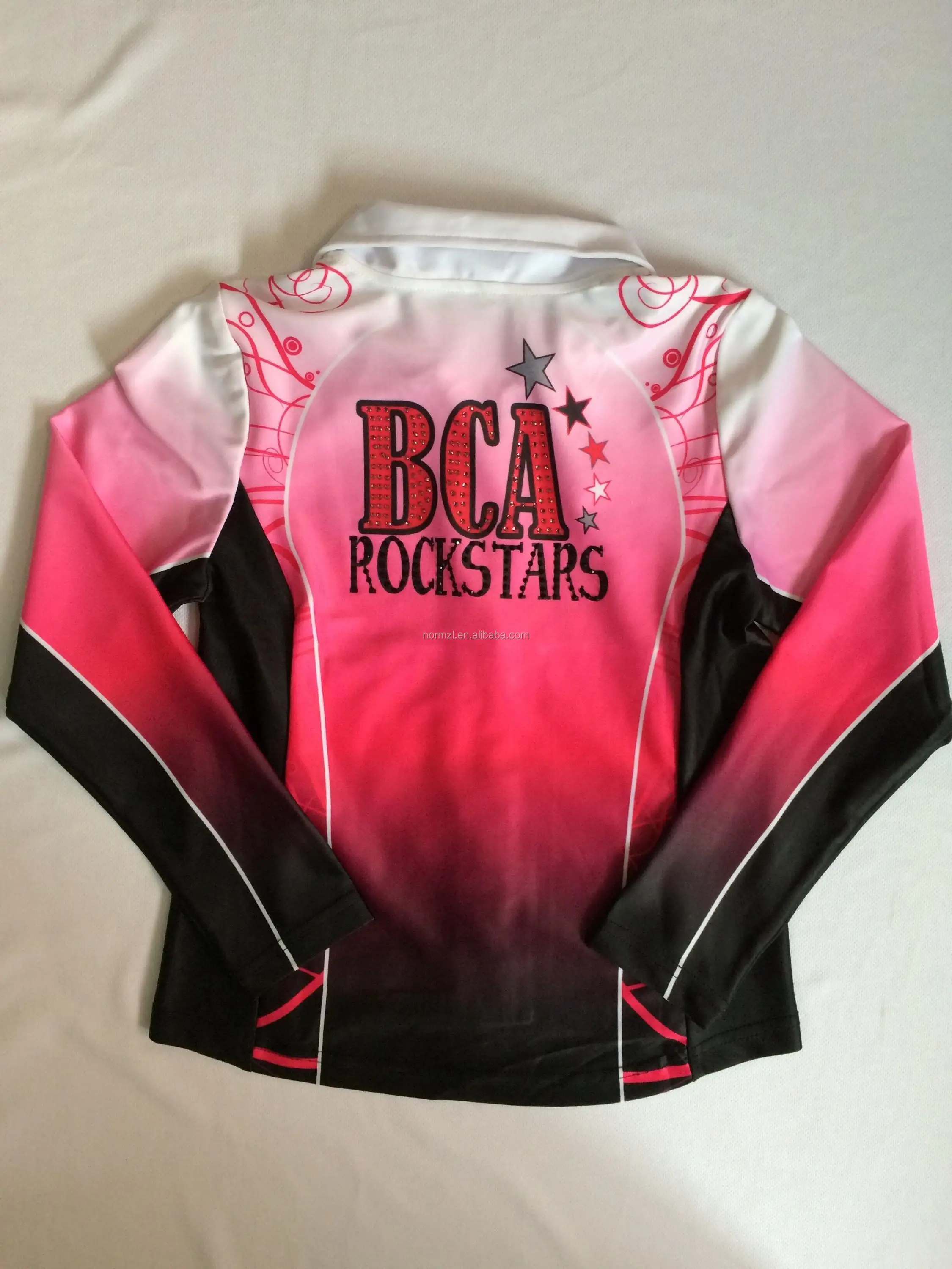 High Quality Cheerleader Warm Ups Custom Cheer Jackets Crystals ...