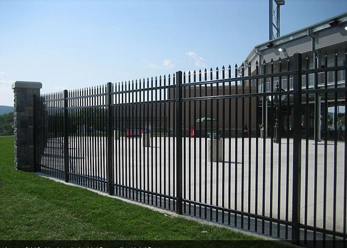 Powder Coated Tubular Fence Design Security Modern Metal Factory Fence ...
