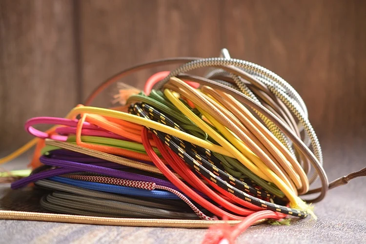 3 Core Cotton Braided Cable - PVC Insulated Electrical Wire for Indoor ...