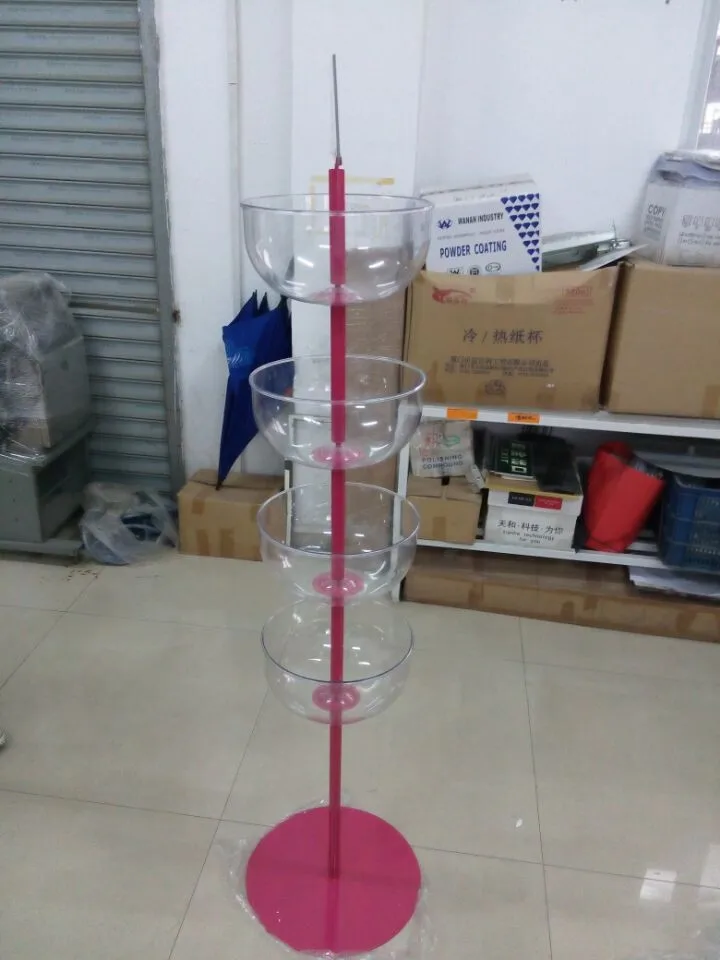 Clear Bowl Shape Retail Floor Display Stand - Buy Retail Floor Display ...