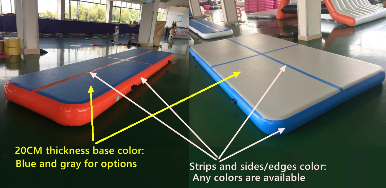 Custom Size AirTrack 3m 4m 5m 6m 8m 10m Gym Mat Tumbling Gymnastics Air ...