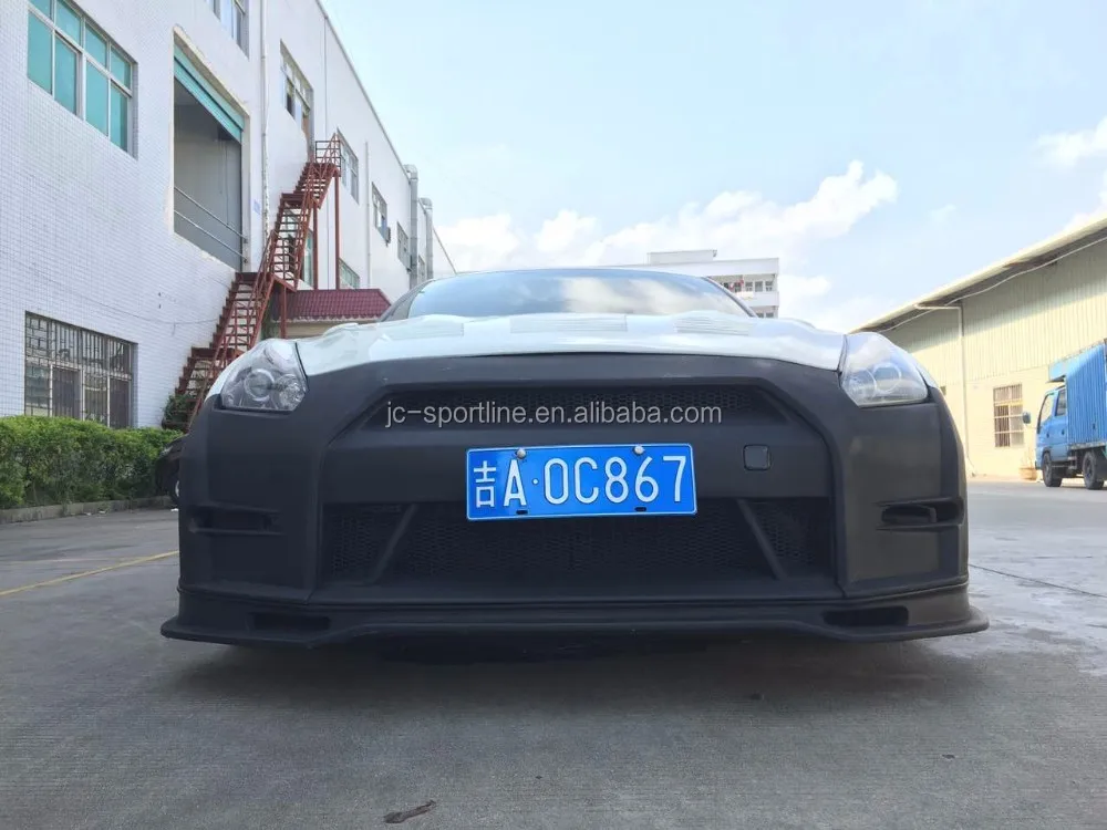 Black Primming Carbon Fiber Gtr Rear Spoiler For Nissa N Gtr-r35 09-15 ...