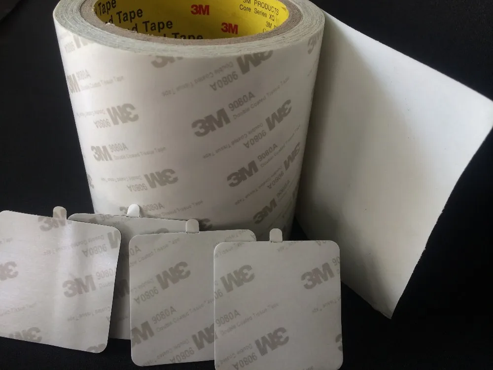 3M 9080A/9080AB Double Sided Tissue Tape for Heat-Resistant Printing