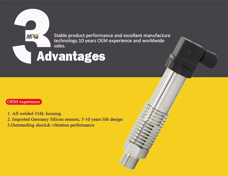 P20T 200bar Autoclave Temperature Pressure Sensor - Precision ...