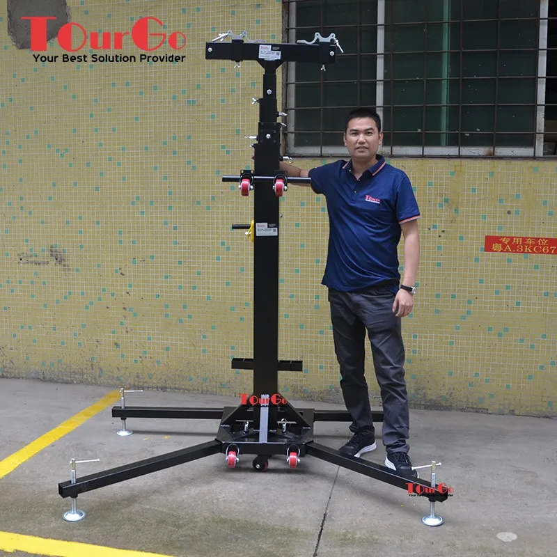 Tourgo Crank Stand - Heavy Duty Lift for Line Array Towers