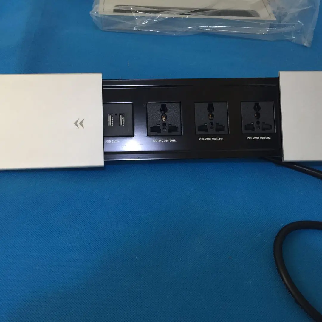 Universal Plug Sliding Open Desktop Power Socket With Usb Port ...