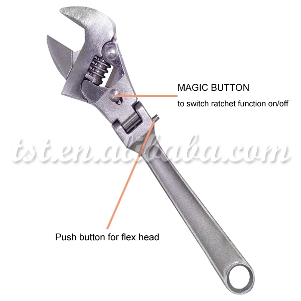 Ratcheting Adjustable Wrench,Flex Speed Wrench - Buy Flex Wrench,Flex ...