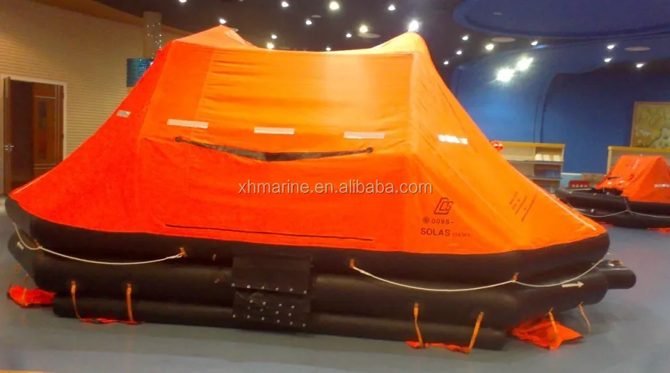 SOLAS A Pack Inflatable Life Raft with HRU Release Unit
