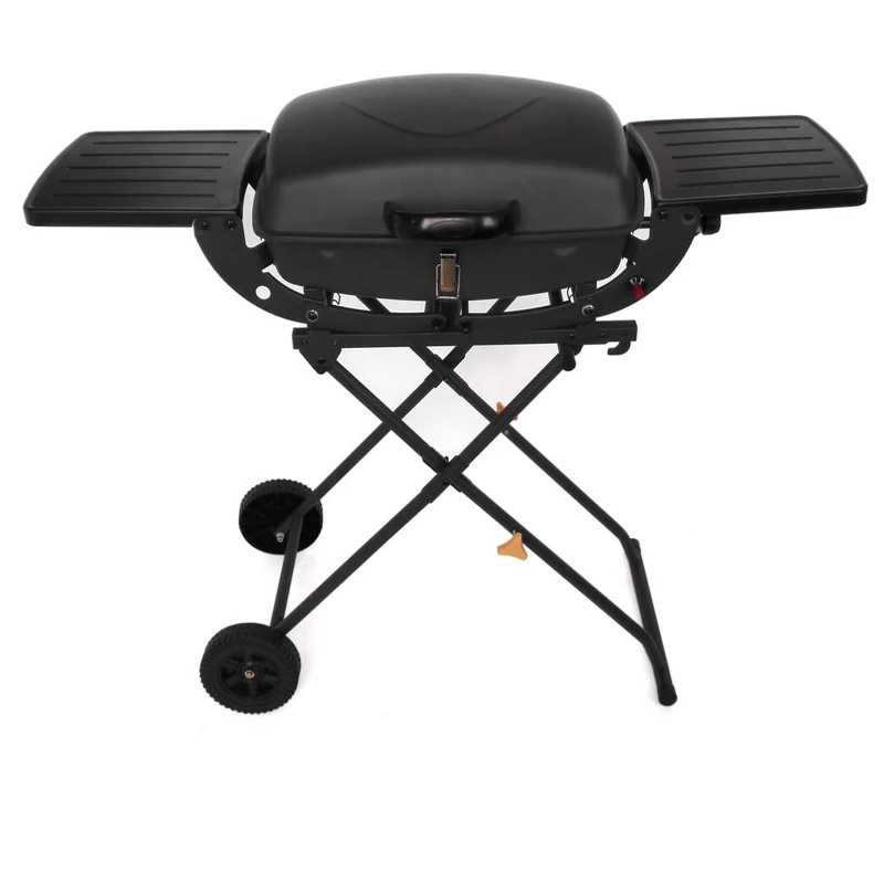 CE Certified Outdoor Portable Foldable Gas BBQ with Trolley