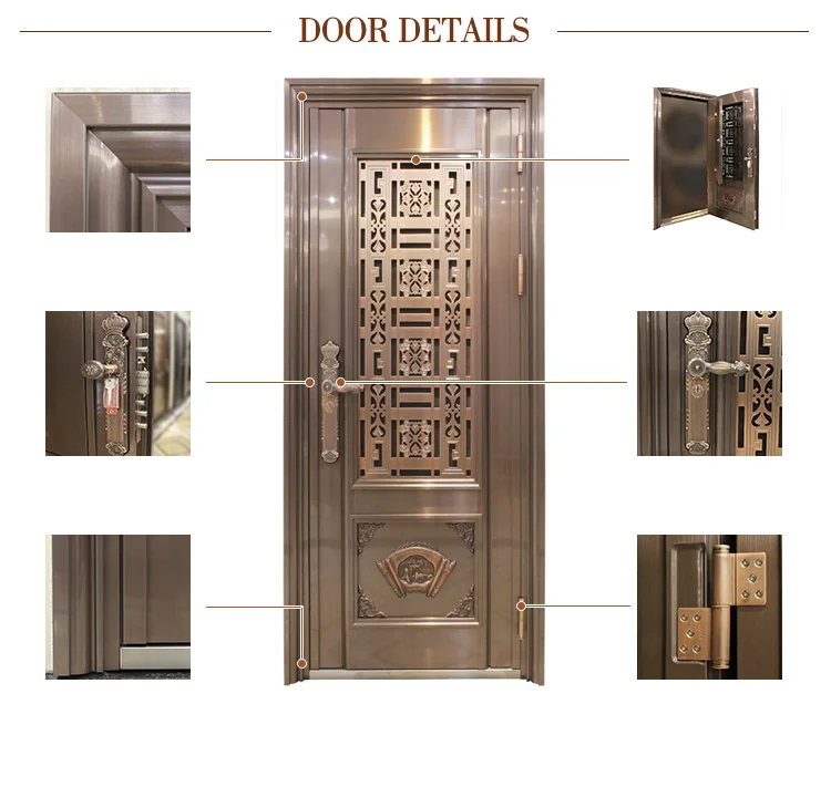 Chinese Style Villa Stainless Steel Security Door In Door Design For ...