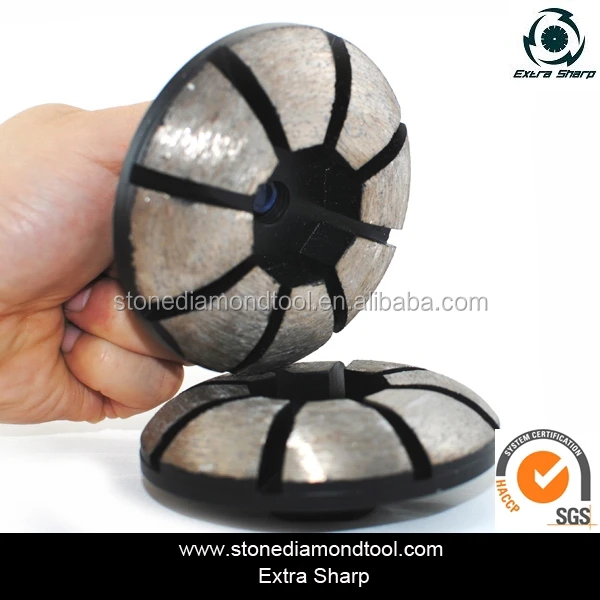 4 Inch M14 Thread Diamond Convex Segment Grinding Cup Wheels - Buy Cup ...