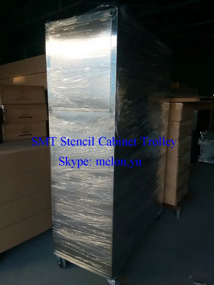 3 Layer Stainless Steel Smt Stencil Cabinet Trolley - Buy Smt Stencil ...