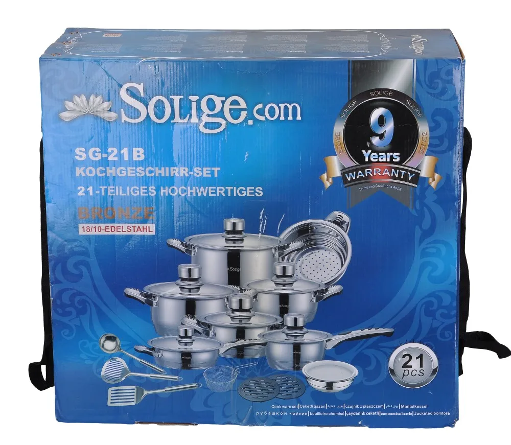 Encapsulated &induction Bottom Stock Pot Palm Restaurant Cookware Set ...