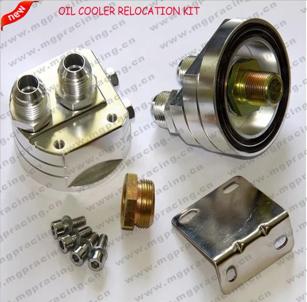 Universal Oil Filter Relocation Kit / Oil Filter Cooler Sandwich Plate ...