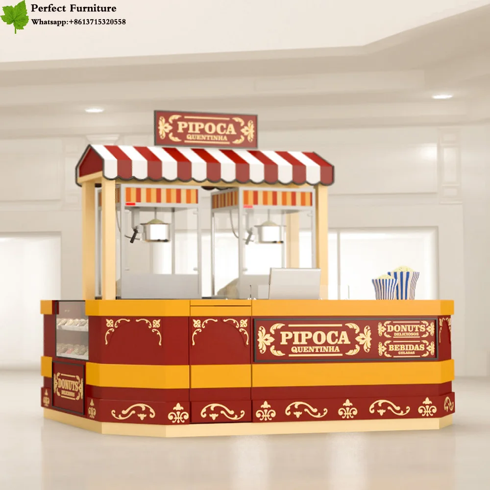 Diseño de Quiosco de Comida 3D, Quiosco de Waffles/Quiosco de Crepas ...