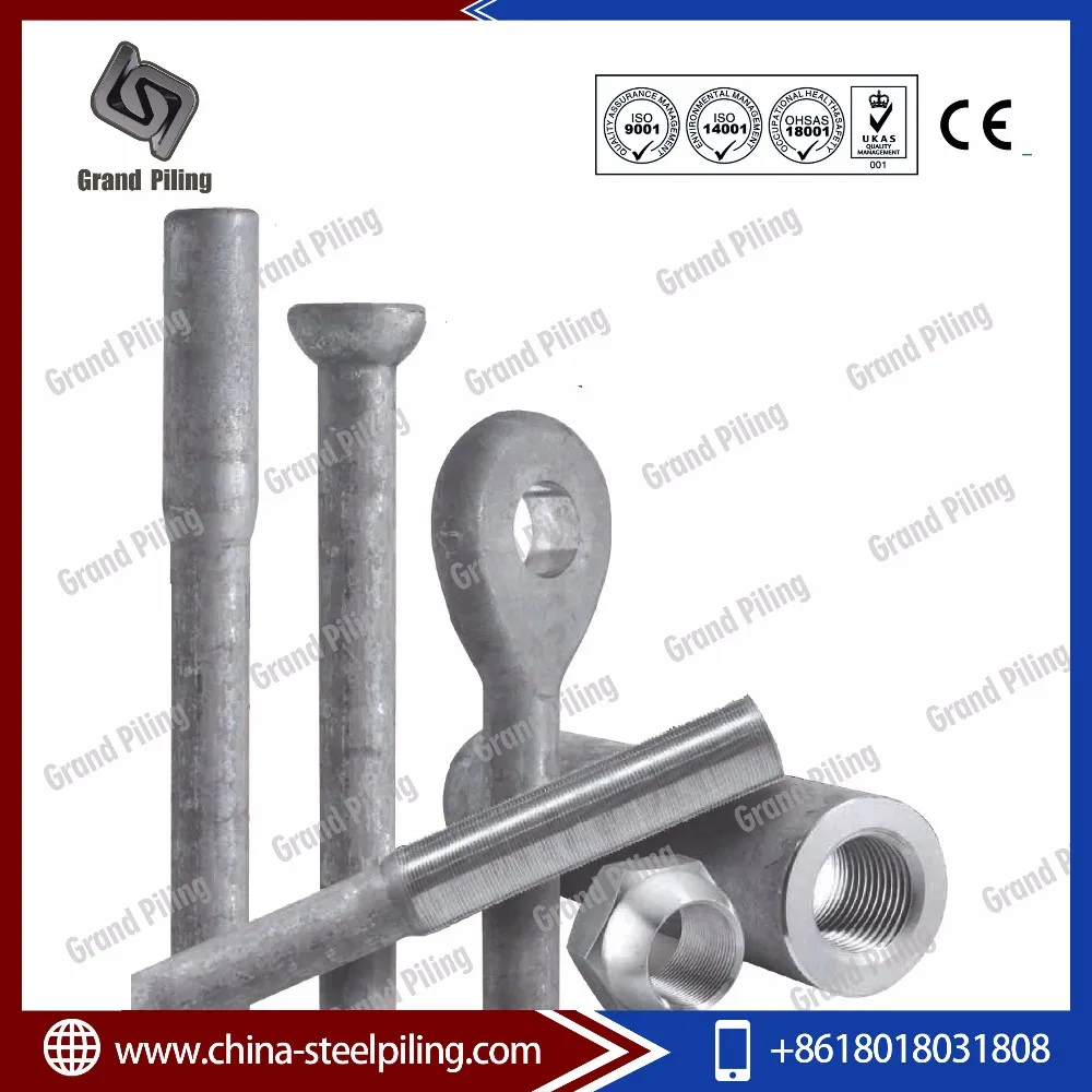 Sheet Piling Thread Bar Steel Tie Rod - Buy Steel Tie Rod,Sheet Piling ...
