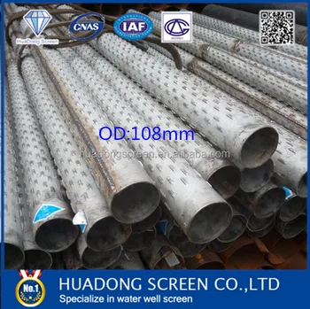 Galvanized Steel Water Borehole Seamless Pipe/blind Casing Screen For ...