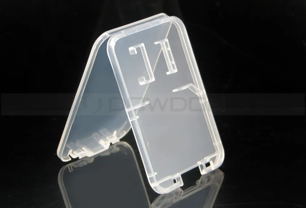 2 In 1 Transparent Plastic Storage Case Holder Box For Sd Sdhc And ...