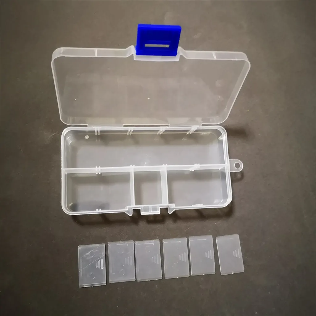10 Compartments Square Plastic Storage Box - Unique & Versatile