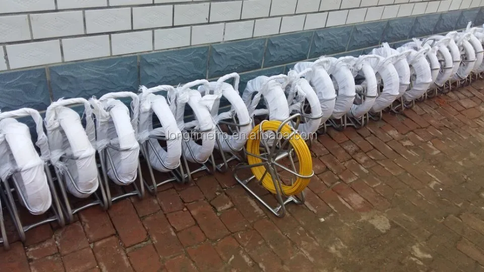 8mm 9mm Telecom Cable Laying Tools Equipement 30-500 Meters Fiberglass ...