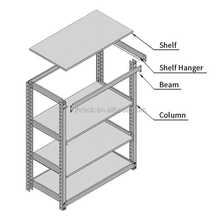 Customized Good Price Adjustable Warehouse Steel Storage Rack Shelves ...