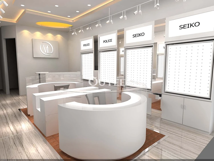 High End Modern Optical Shop Counter Design for Eyewear Store Display