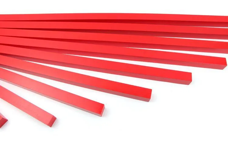 Montessori Long Red Rods - Educational Toys for Ages 2.5-4