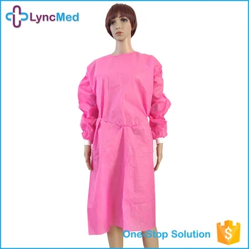 Oem Disposable Nurse Pink Surgical Dress Sterile Isolation Surgical ...